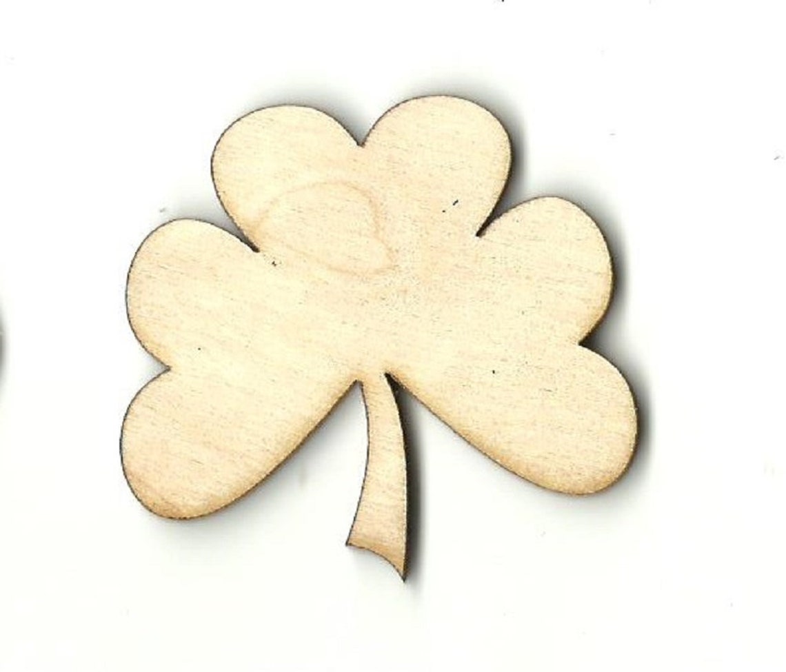 Clover Laser Cut Out Unfinished Wood Shape Craft Supply PAT3 | Etsy