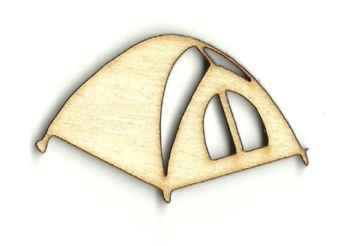 Tent Laser Cut Out Unfinished Wood Shape Craft Supply TRP1 - Etsy