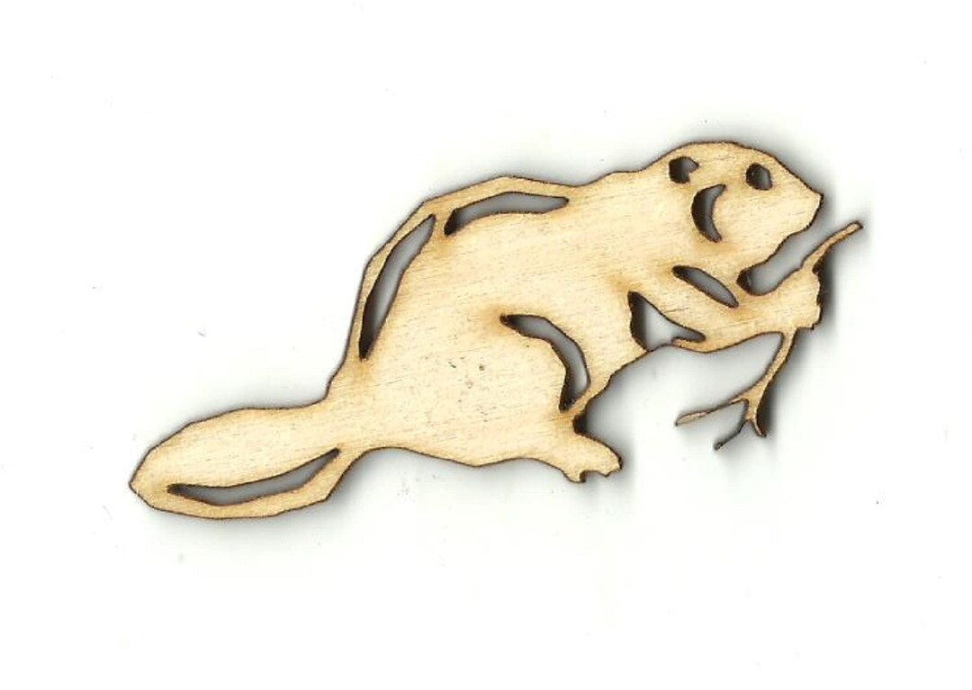 Beaver Laser Cut Out Unfinished Wood Shape Craft Supply - Etsy