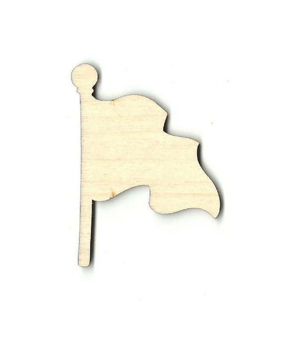 Flag Laser Cut Out Unfinished Wood Shape Craft Supply 4TH8 - Etsy
