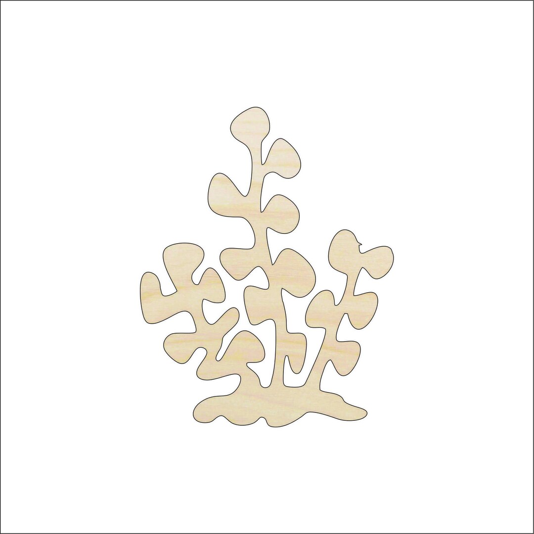 Seaweed Laser Cut Out Unfinished Wood Shape Craft Supply SEA128 - Etsy