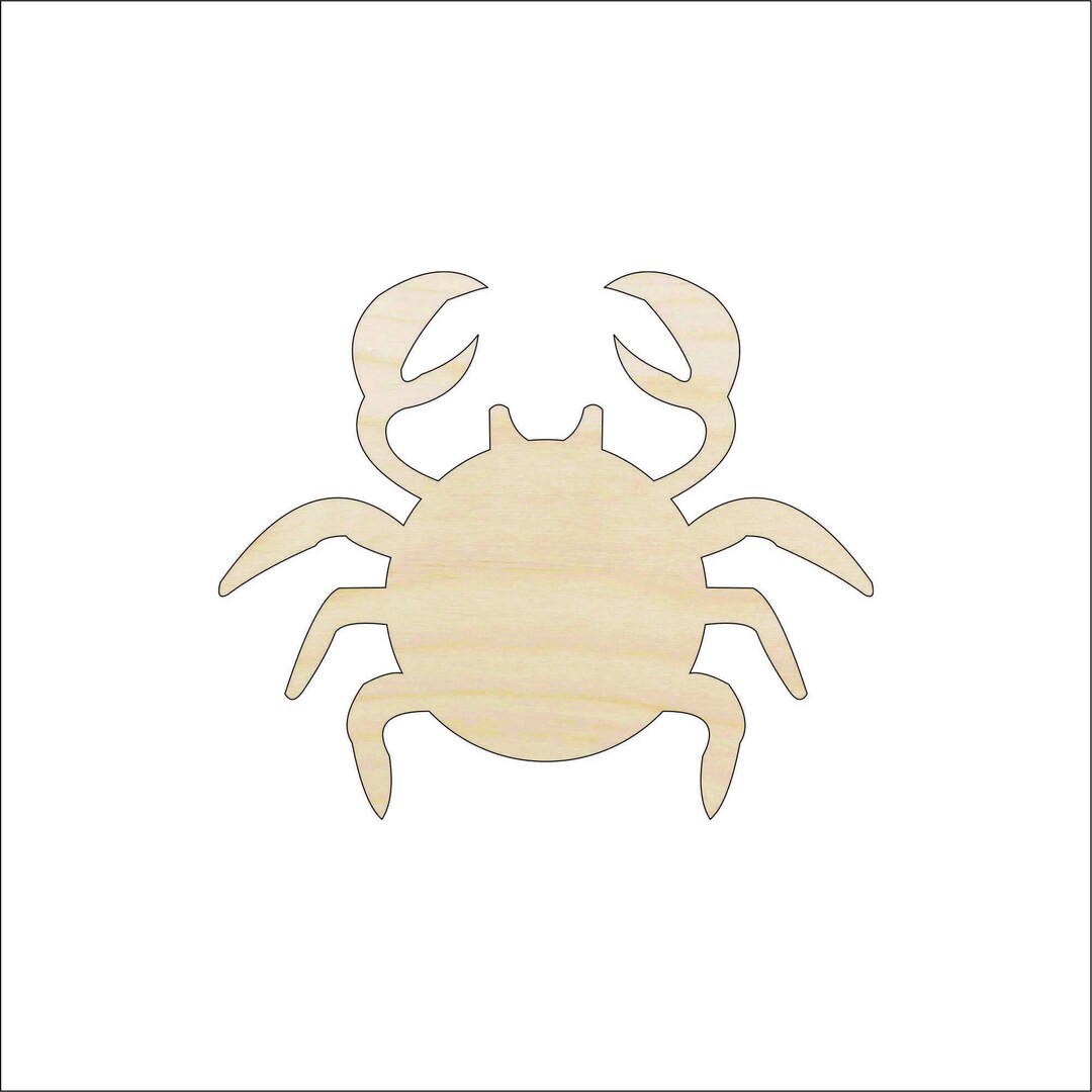Crab - Laser Cut Out Unfinished Wood Shape Craft Supply SEA137 - Etsy