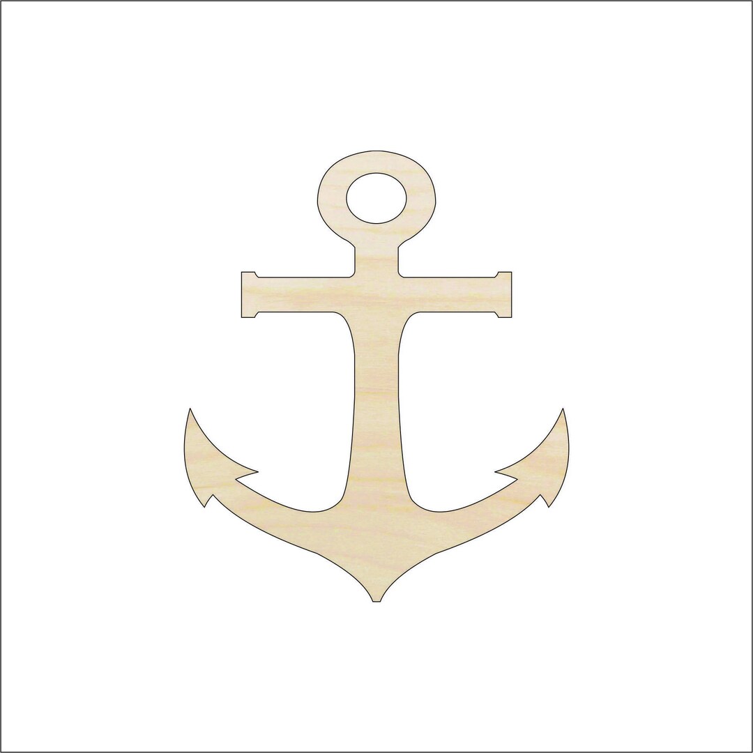 Anchor - Laser Cut Out Unfinished Wood Shape Craft Supply ANC19 - Etsy