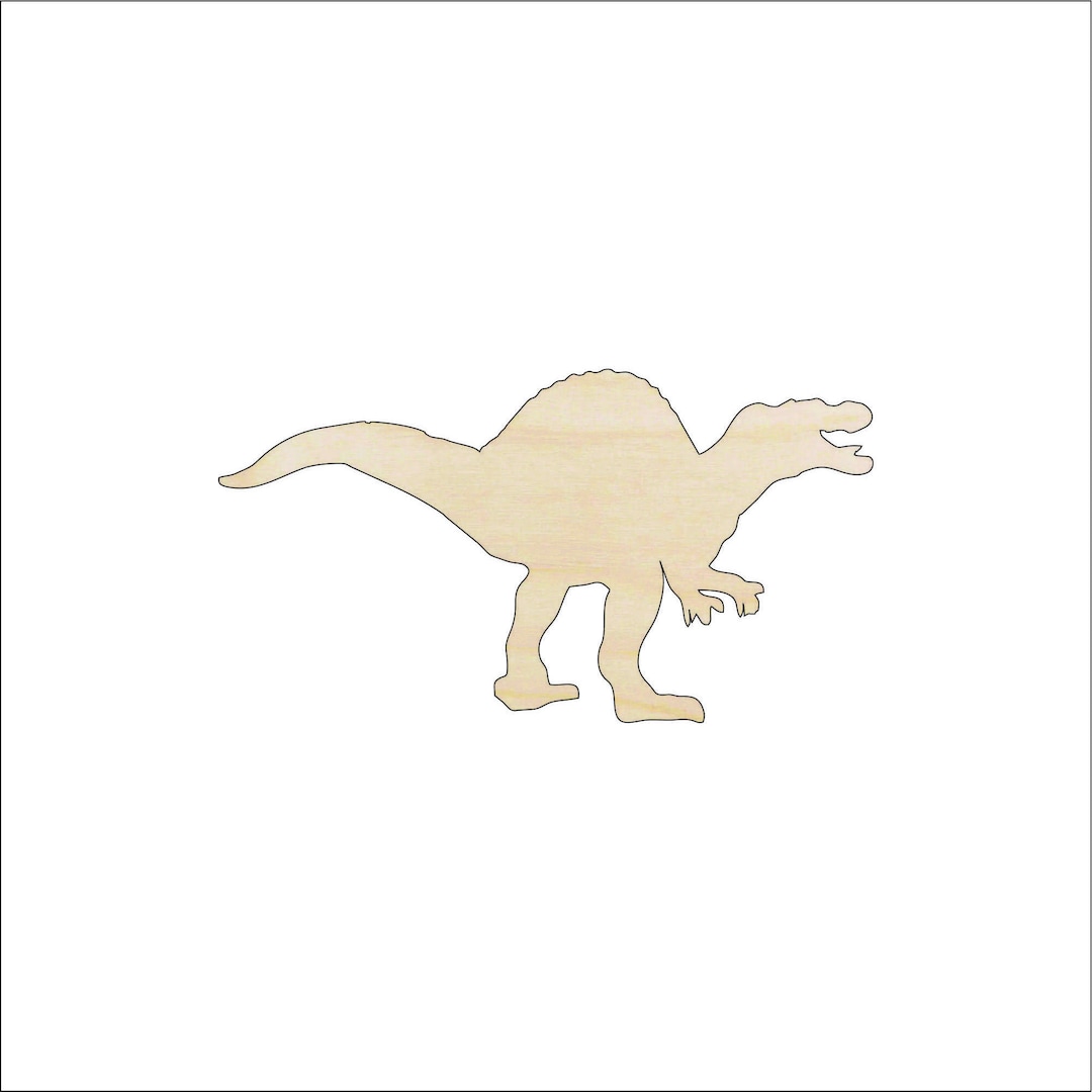 Spinosaurus Dinosaur Laser Cut Out Unfinished Wood Shape Craft Supply ...