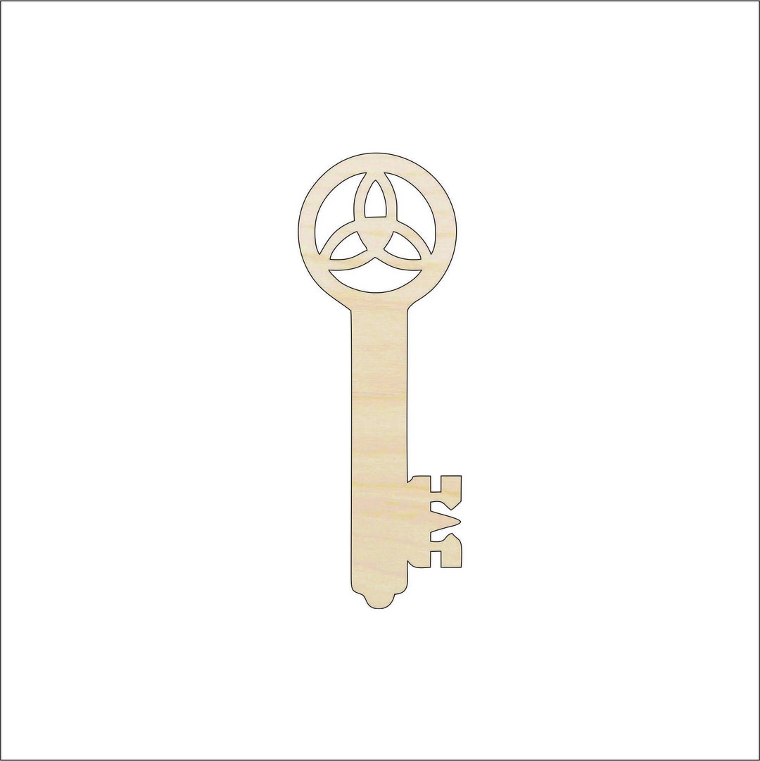 Key - Laser Cut Out Unfinished Wood Shape Craft Supply KEY18 - Etsy