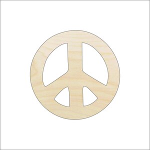 Peace Sign - Laser Cut Out Unfinished Wood Shap Craft Supply SGN1 - Etsy