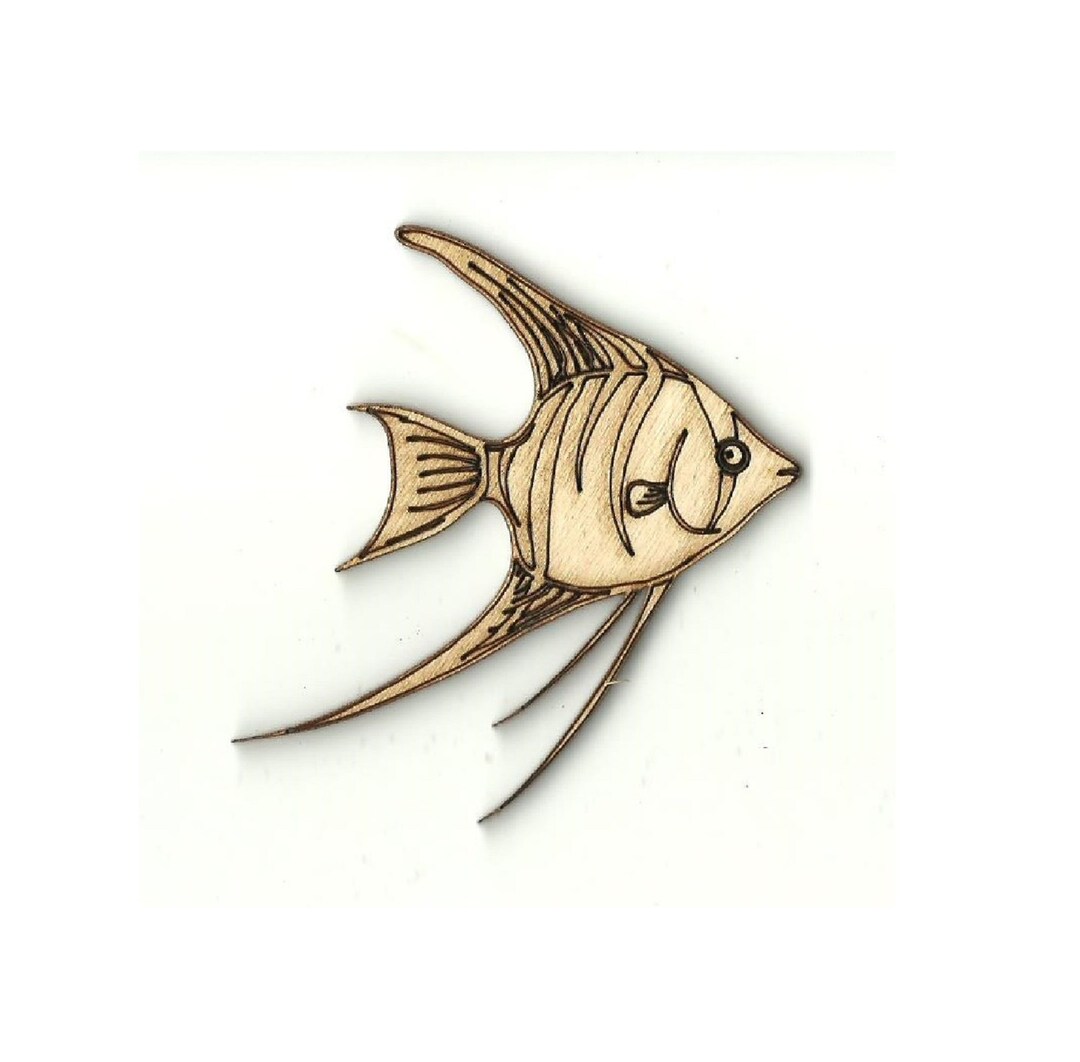 Angelfish Laser Cut Out Unfinished Wood Shape Craft Supply - Etsy Australia