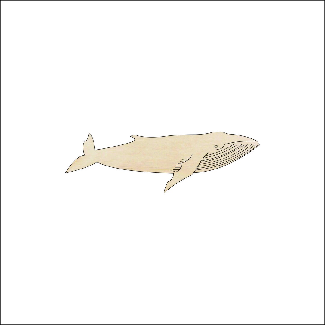 Whale Laser Cut Out Unfinished Wood Shape Craft Supply SEA19 - Etsy