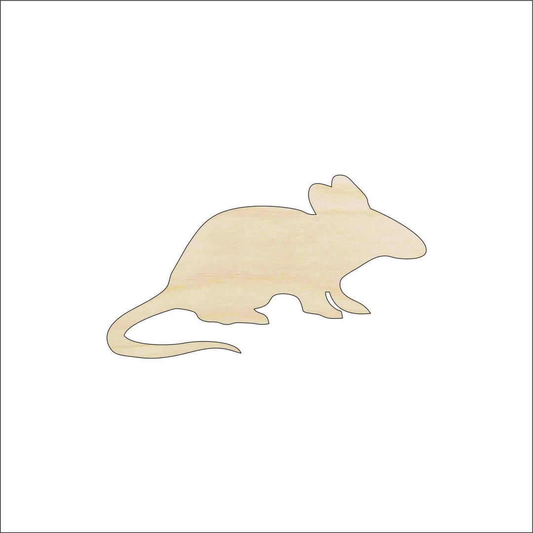 Mouse Rat - Laser Cut Out Unfinished Wood Shape Craft Supply RDT16 - Etsy