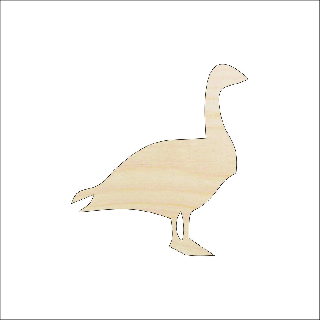 Bird Goose Laser Cut Out Unfinished Wood Craft Shape BRD127 - Etsy
