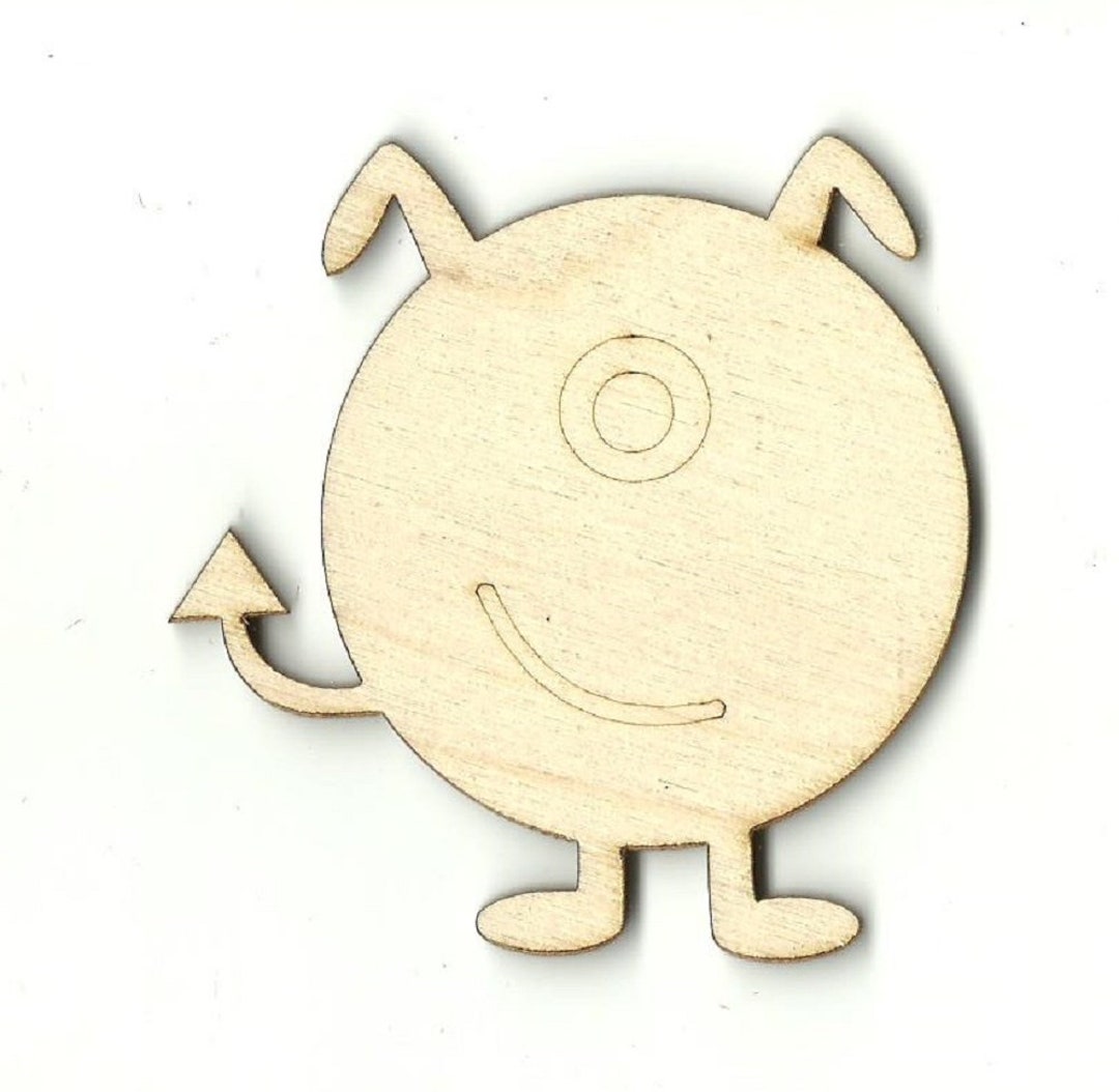 Alien Laser Cut Out Unfinished Wood Shape Craft Supply SPC7 - Etsy
