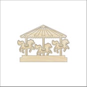 Carousel Laser Cut Out Unfinished Wood Shape Craft Supply CRC6 - Etsy