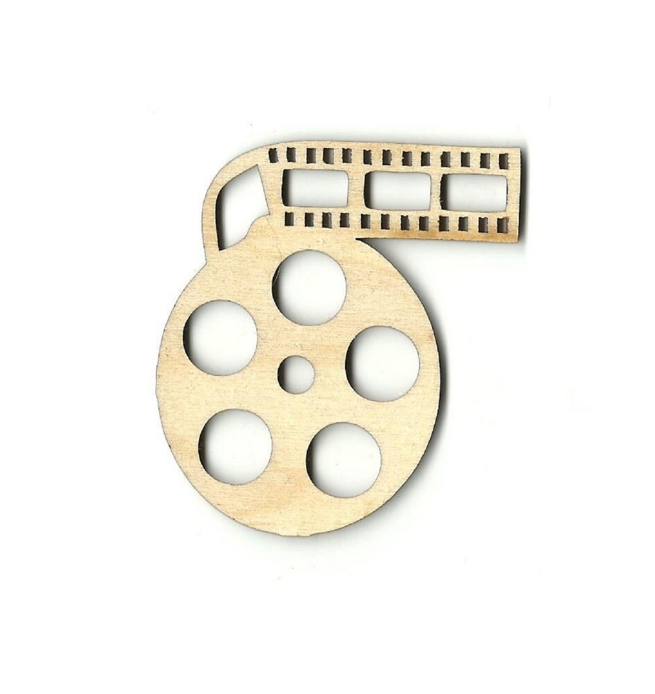 Movie Reel Laser Cut Out Unfinished Wood Shape Craft Supply - Etsy