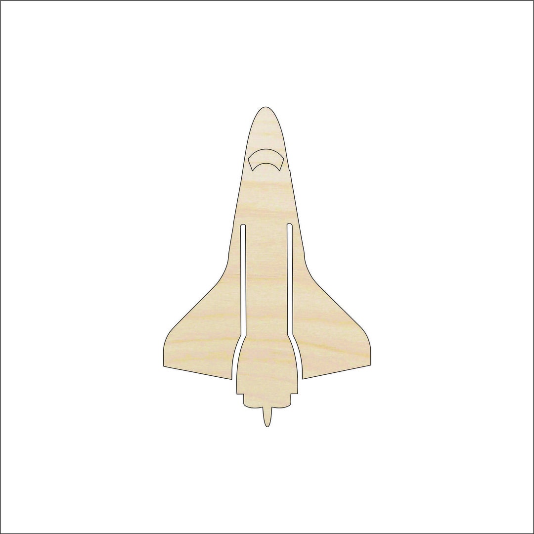 Space Shuttle - Laser Cut Out Unfinished Wood Shape Craft Supply SPC60 ...