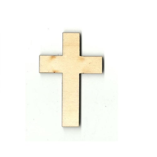 Cross Laser Cut Out Unfinished Wood Shape Craft Supply REL28 - Etsy