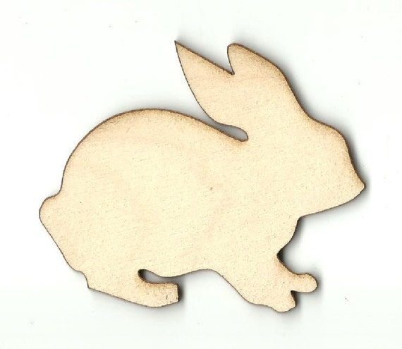 Craft Supplies & Tools Paper, Party & Kids Bunny Shape-Wood Bunny ...