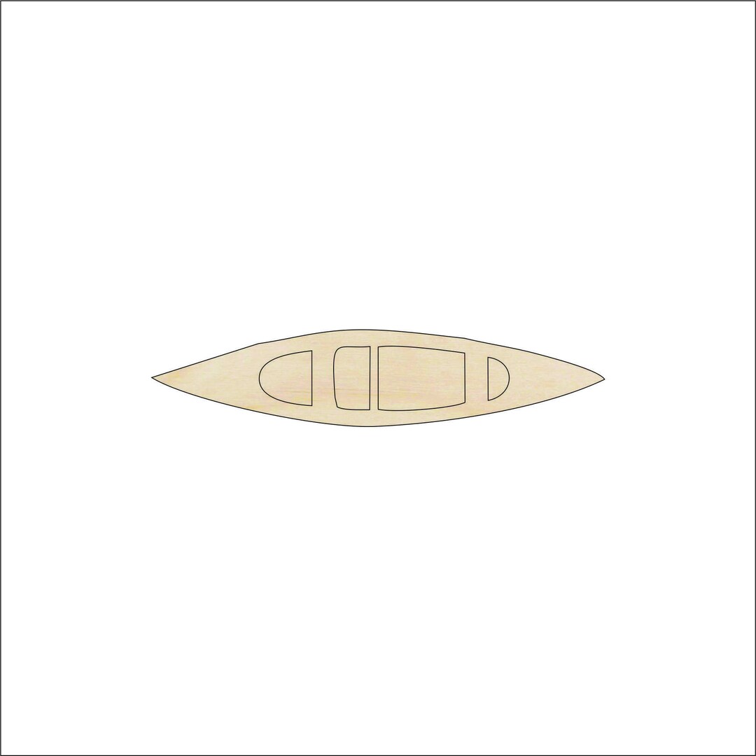 Boat Canoe - Laser Cut Out Unfinished Wood Shape Craft Supply BOT40 - Etsy