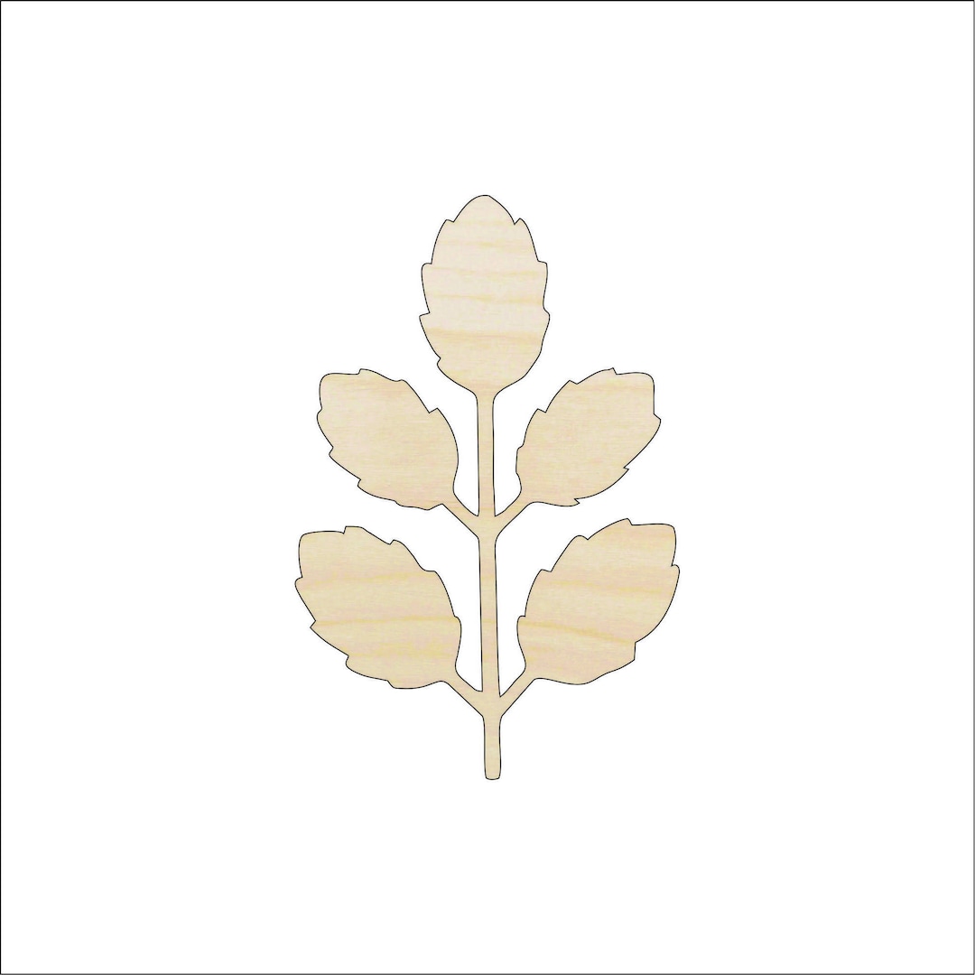 Leaf Laser Cut Out Unfinished Wood Shape Craft Supply LEF9 - Etsy