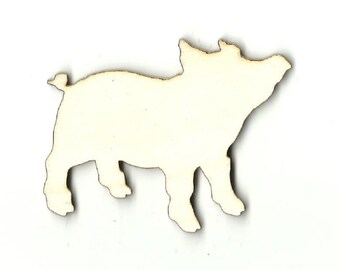 Pig multiple Sizes Cutouts Wood Craft Supply-sanded - Etsy