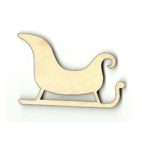 Sleigh Shape Laser Cut Unfinished Wood Cutout Shapes - Etsy