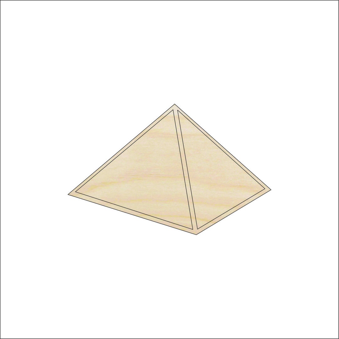 Pyramid Laser Cut Out Unfinished Wood Shape Craft Supply WLD33 - Etsy