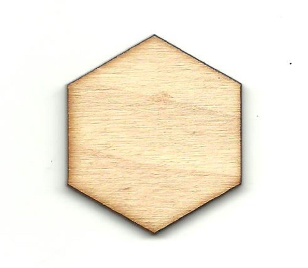 Hexagon Laser Cut Outunfinished Wood Shape Craft Supply - Etsy