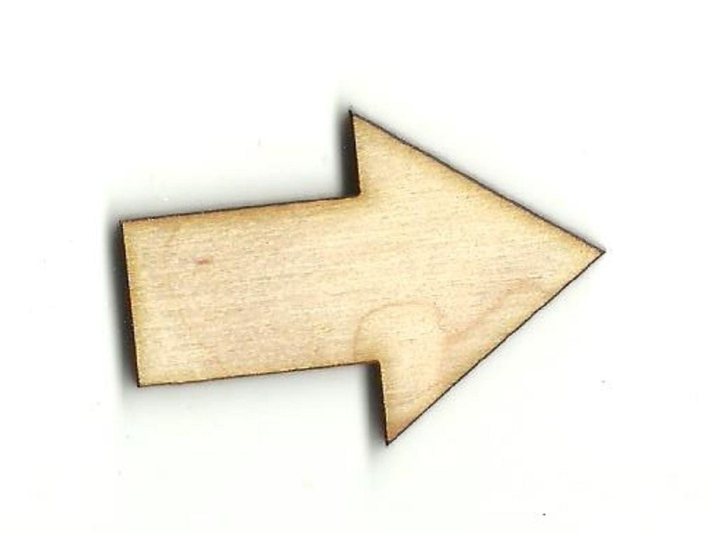 Arrow Laser Cut Out Unfinished Wood Shape Craft Supply ARW8 - Etsy