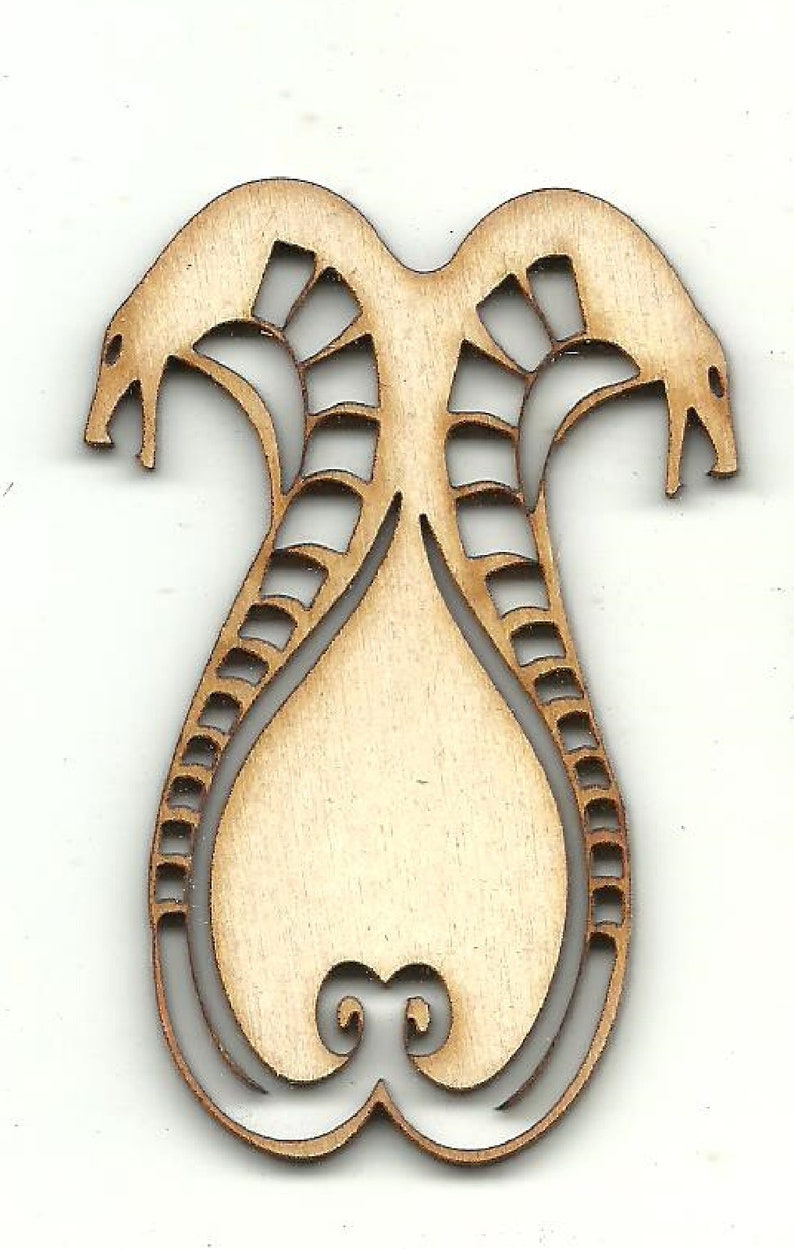 Two Snakes Laser Cut Out Unfinished Wood Shape Craft Supply - Etsy