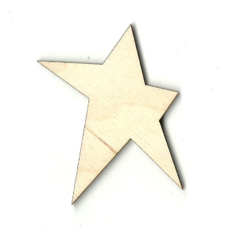 Folk Art Star Laser Cut Out Unfinished Wood Shape Craft | Etsy
