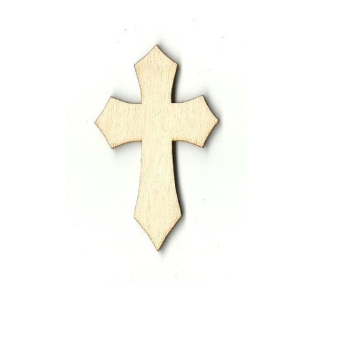 Cross Laser Cut Out Unfinished Wood Shape Craft Supply ESR21 - Etsy