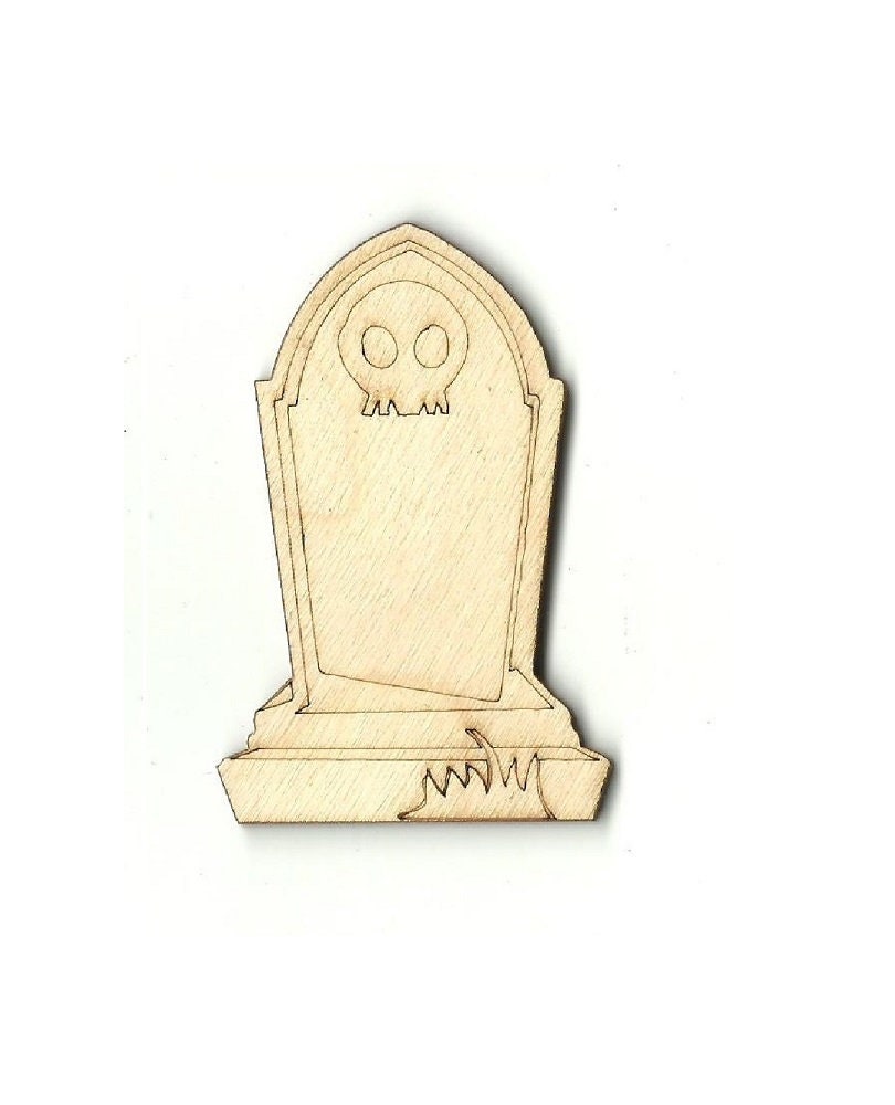 Gravestone Laser Cut Out Unfinished Wood Shape Craft Supply - Etsy