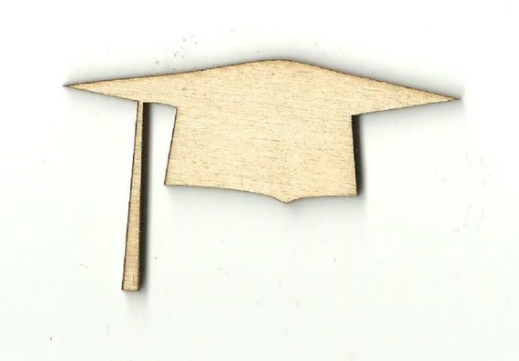 Woodcraft Cutout Graduation Cap Laser Cut Out Wood Shape Craft Supply ...