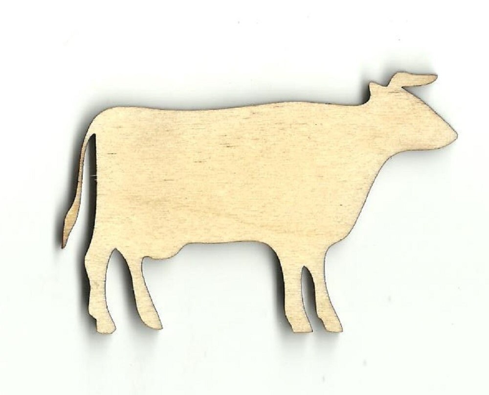 Craft Supplies & Tools Visual Arts Collage Cow Laser Cut Out Unfinished ...