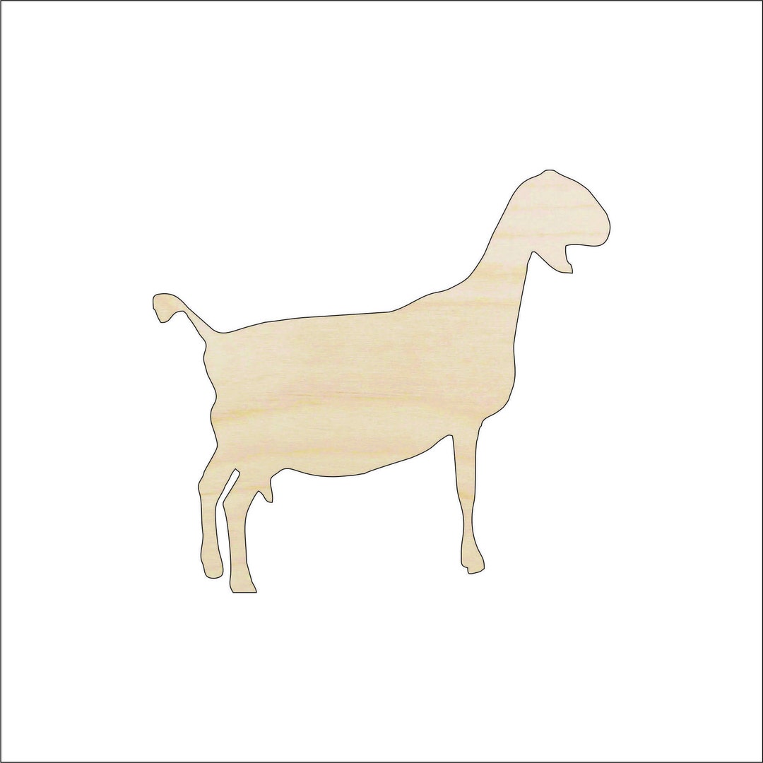 Goat - Laser Cut Out Unfinished Wood Shape Craft Supply SHP9 - Etsy