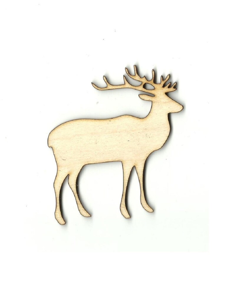 Buck Deer Laser Cut Out Unfinished Wood Shape Craft Supply - Etsy