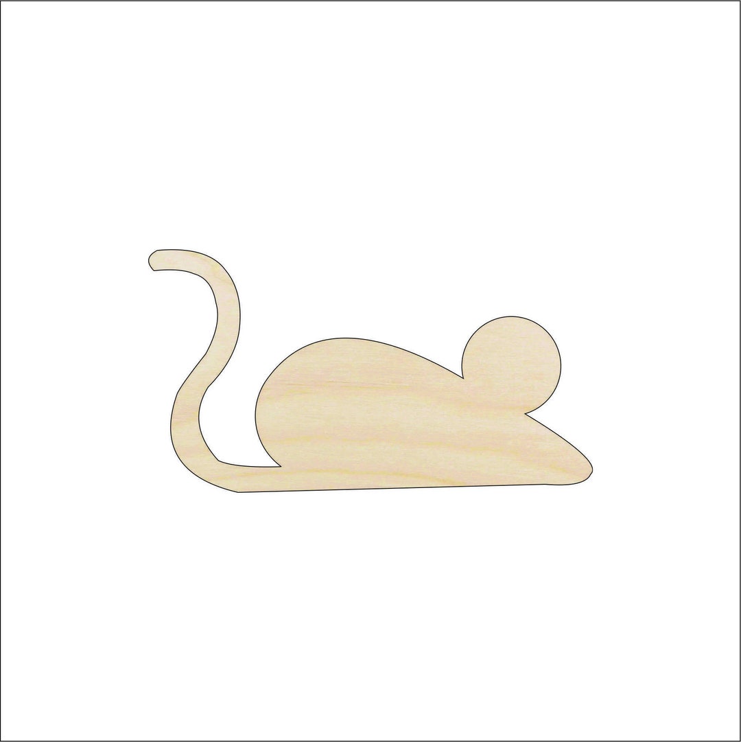 Mouse Rat Laser Cut Out Unfinished Wood Shape Craft Supply RDT31 - Etsy