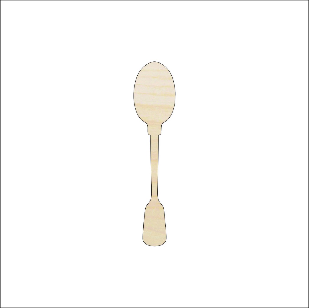 Spoon Laser Cut Out Unfinished Wood Shape Craft Supply - Etsy