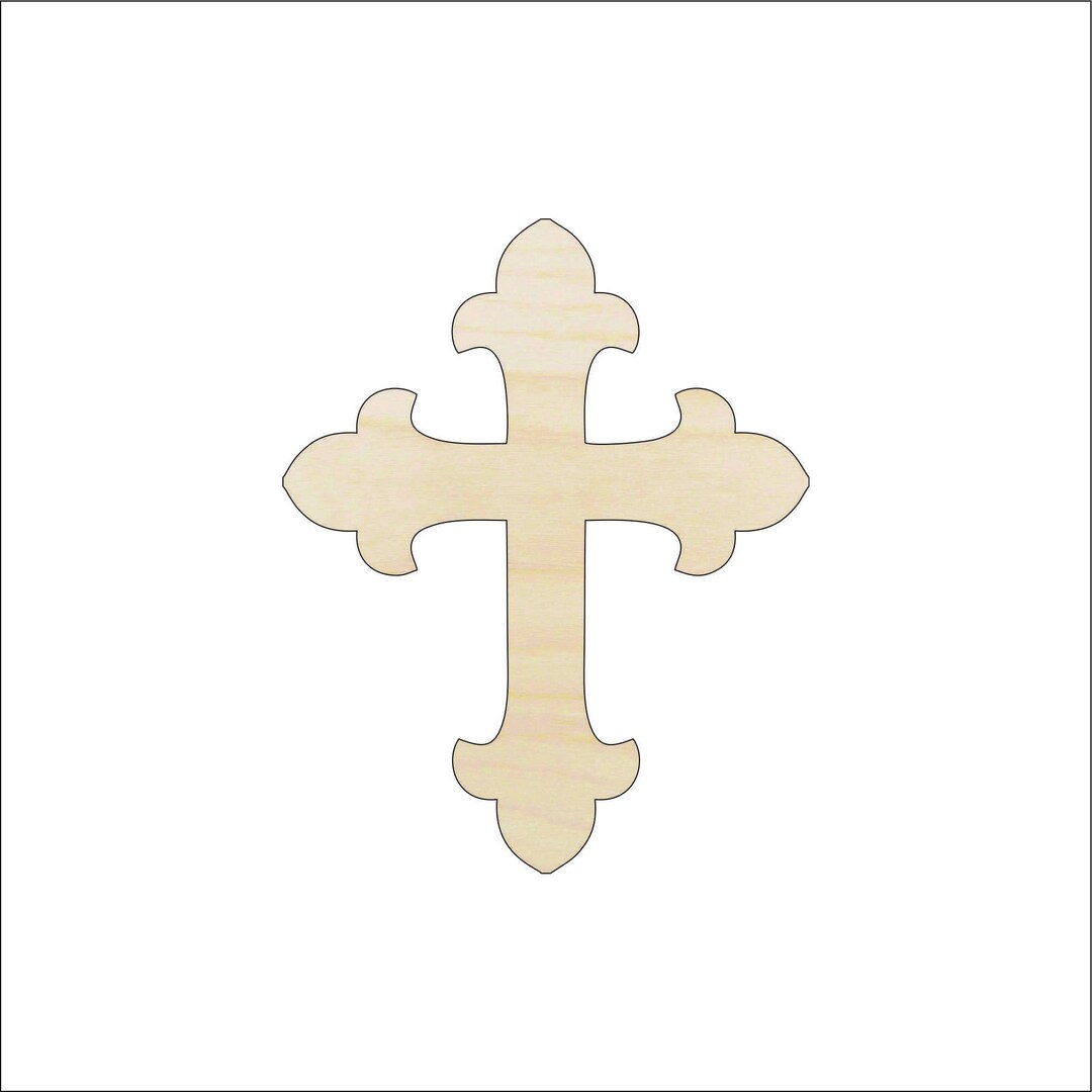 Cross Laser Cut Out Unfinished Wood Shape Craft Supply REL28 - Etsy
