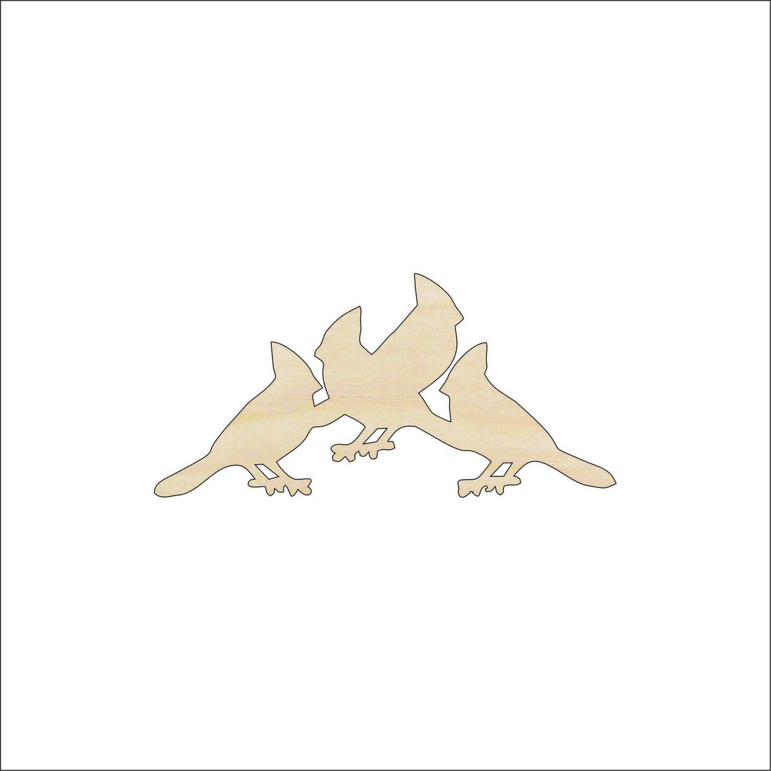 Bird Cardinal Laser Cut Out Unfinished Wood Craft Shape BRD220 - Etsy