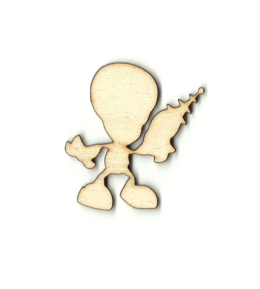 Alien Laser Cut Out Unfinished Wood Shape Craft Supply SPC40 - Etsy