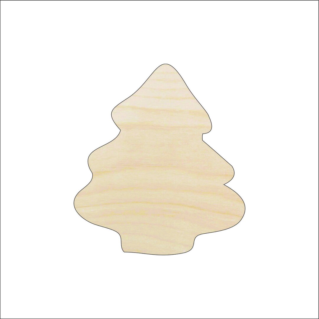 Tree Laser Cut Out Unfinished Wood Shape Craft Supply XMS140 - Etsy