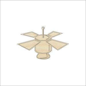 Satellite Laser Cut Out Unfinished Wood Shape Craft Supply SPC4 - Etsy