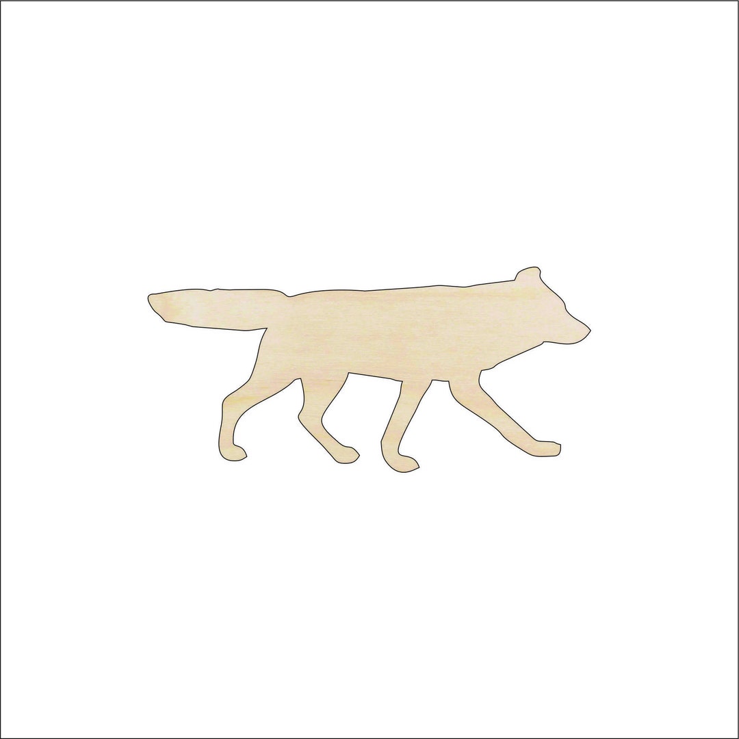 Wolf Laser Cut Out Unfinished Wood Shape Craft Supply ANML9 - Etsy