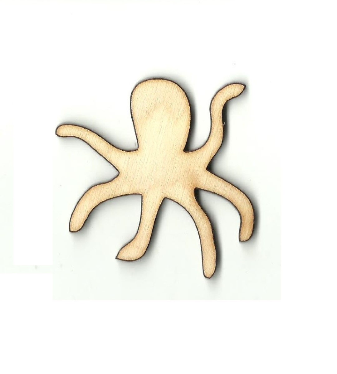Octopus Laser Cut Out Unfinished Wood Shape Craft Supply - Etsy