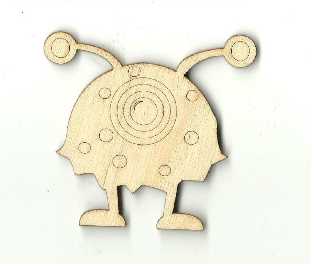 Alien Laser Cut Out Unfinished Wood Shape Craft Supply SPC6 - Etsy