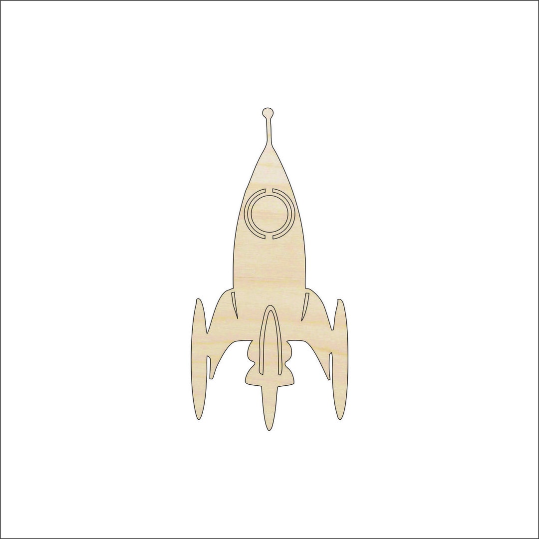 Spaceship - Laser Cut Out Unfinished Wood Shape Craft Supply SPC52 - Etsy