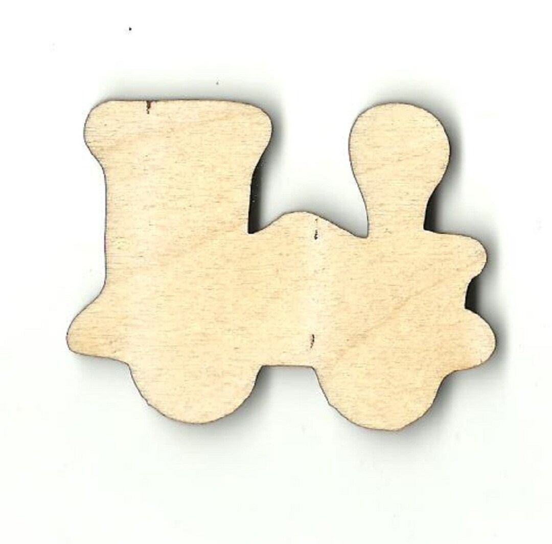 Train Steam Engine Laser Cut Out Unfinished Wood Shape Craft - Etsy