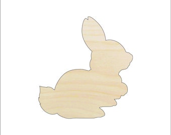 Rabbit 2 multiple Sizes-cutouts Wood Craft Supply-sanded on Both Sides ...