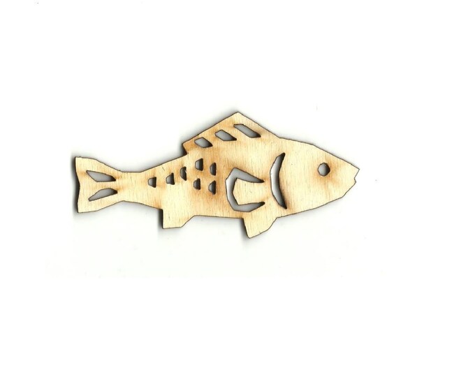 Fish Laser Cut Out Unfinished Wood Shape Craft Supply FSH43 | Etsy