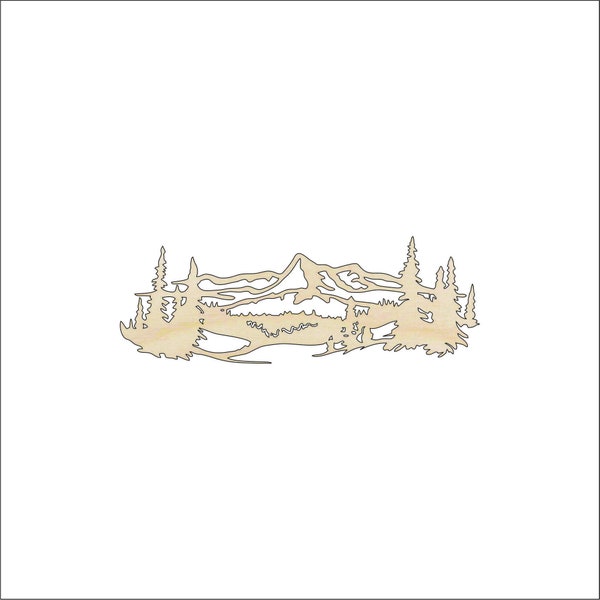 Mountain Cut Out - Etsy